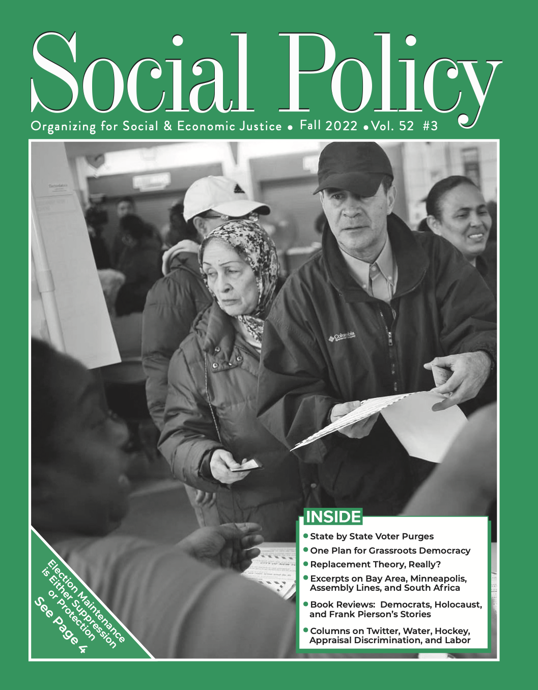 Social Policy: Organizing for Social and Economic Justice