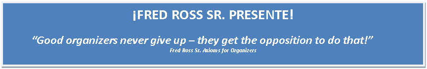 Fred Ross for Presidential Medal of Freedom